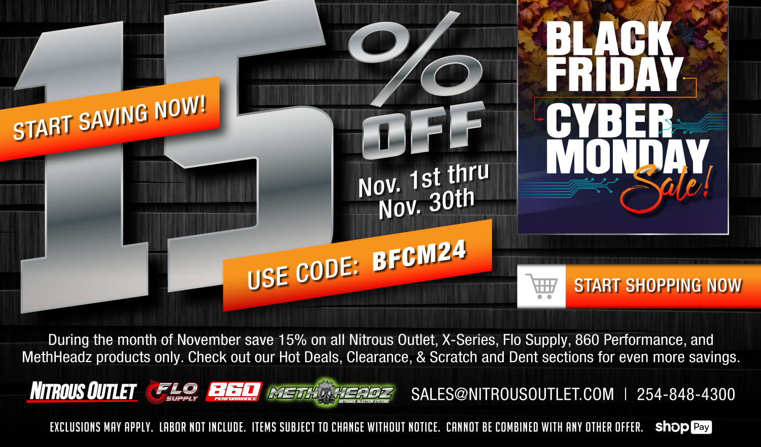 Black Friday Cyber Monday Sale! – Nitrous Outlet