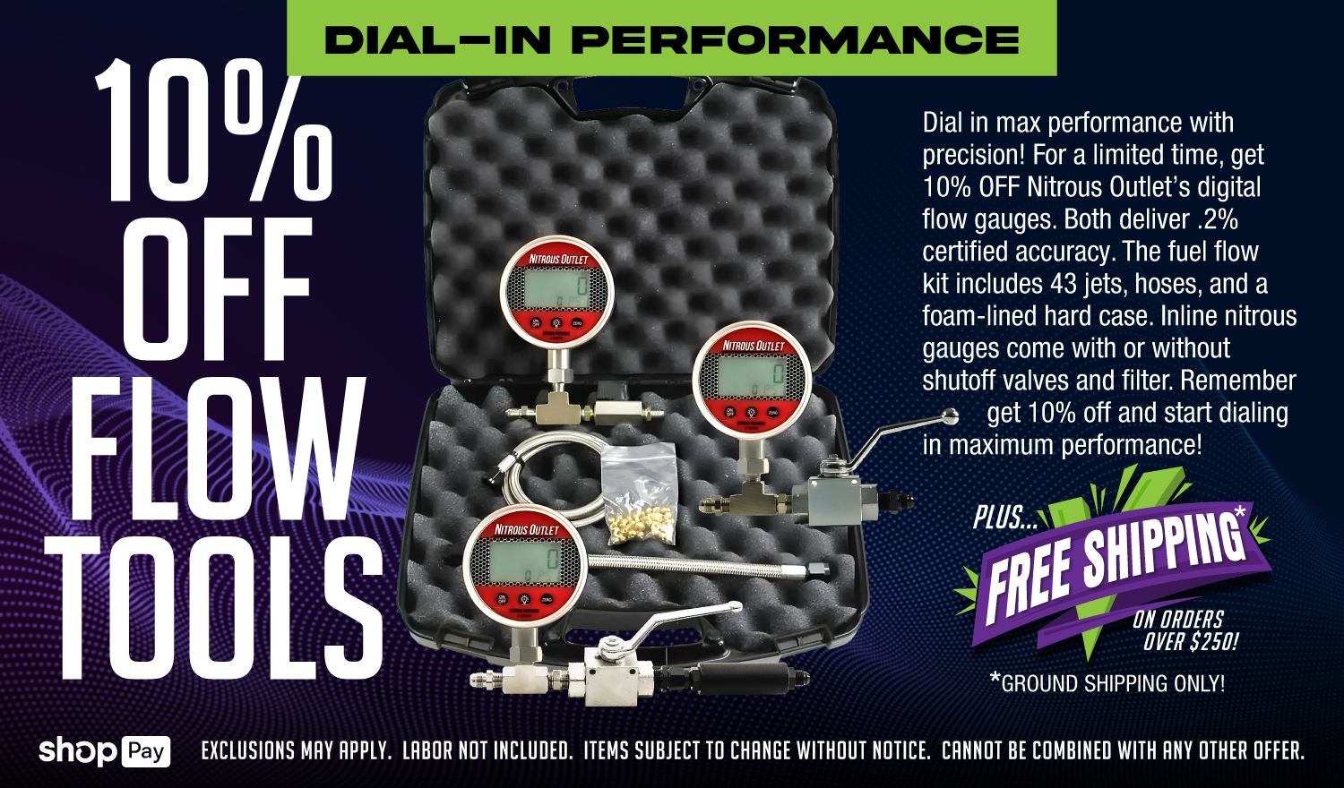 10% Off Jets, Jet Packs, and Flow Tools – Nitrous Outlet