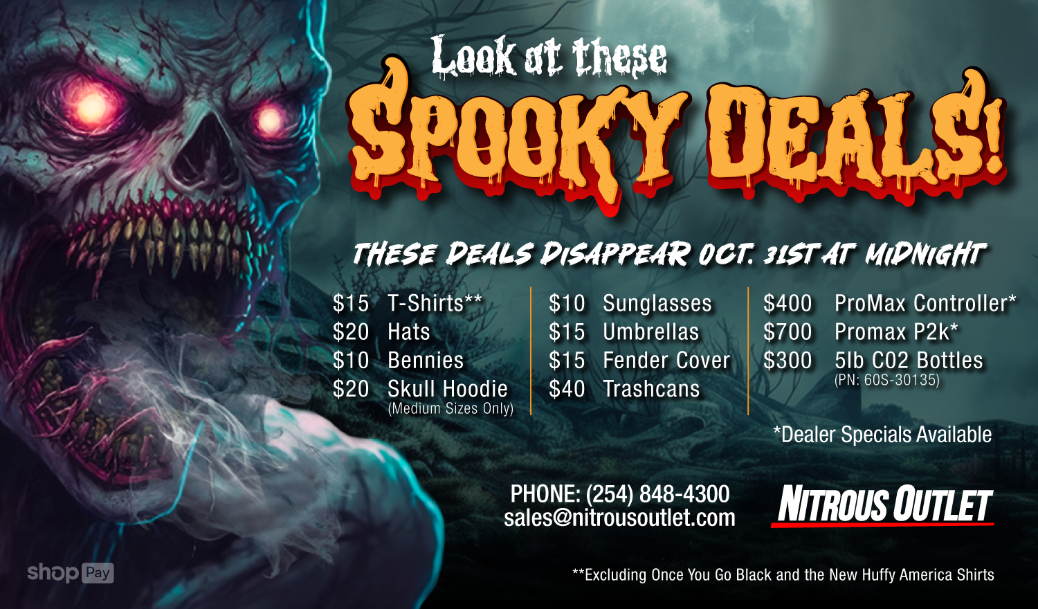 Spooky Deals – Nitrous Outlet