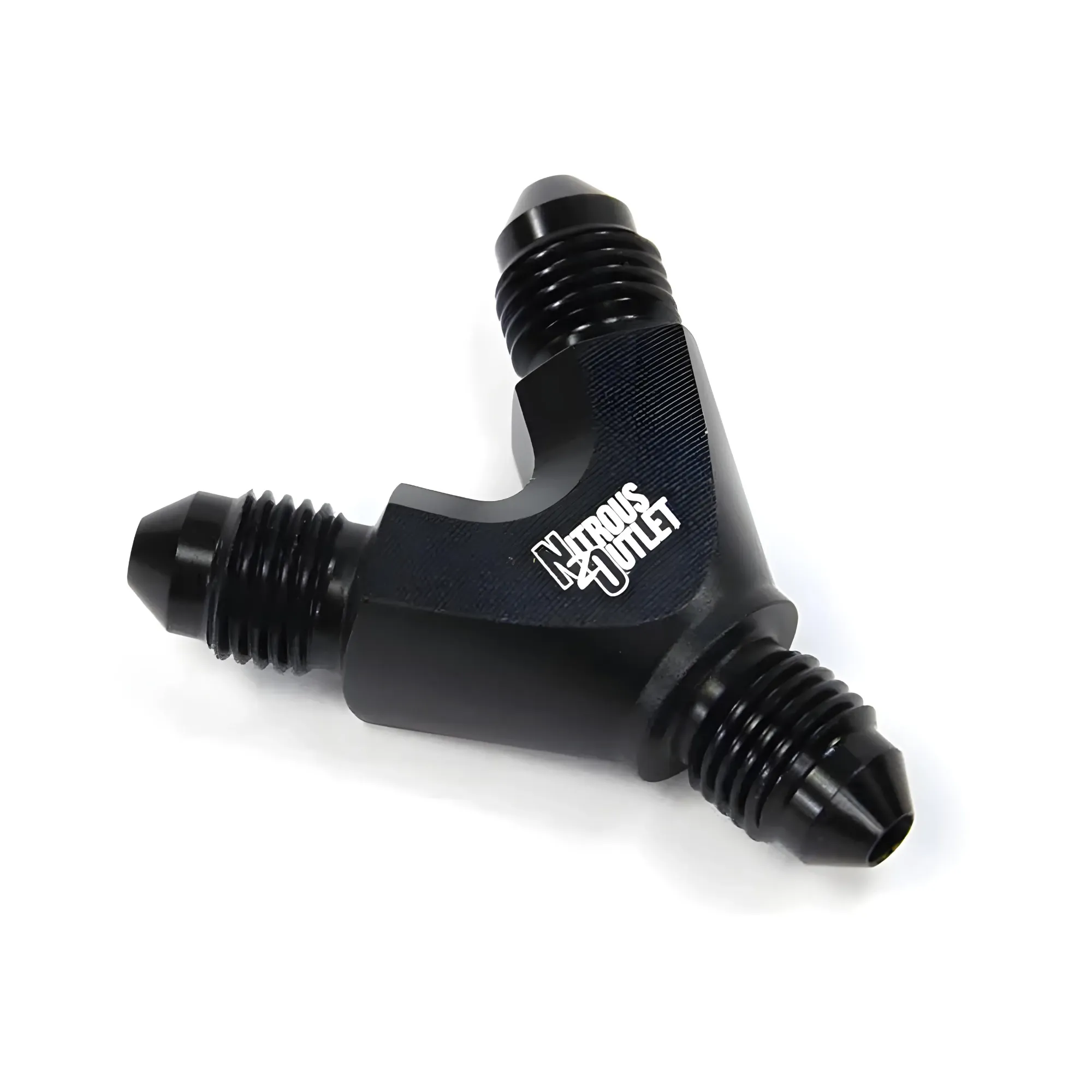 High Flow 3AN x 3AN x 3AN High Flow "Y" Fitting – Nitrous Outlet