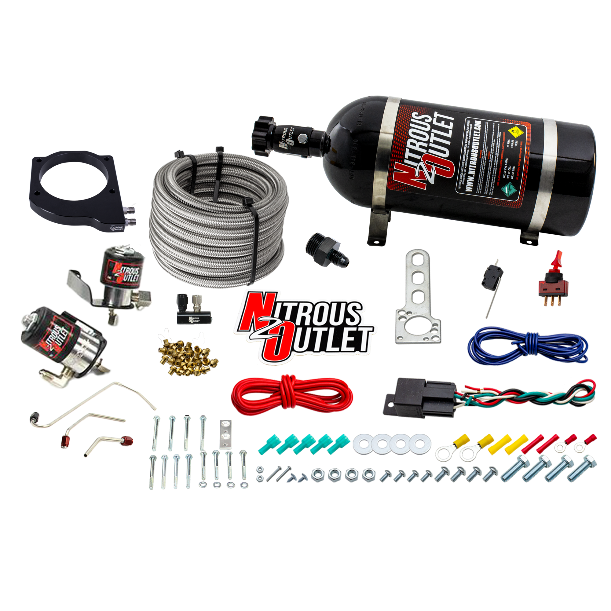 MSD Atomic AirForce LS1 Intake Hard-Lined Plate System – Nitrous Outlet