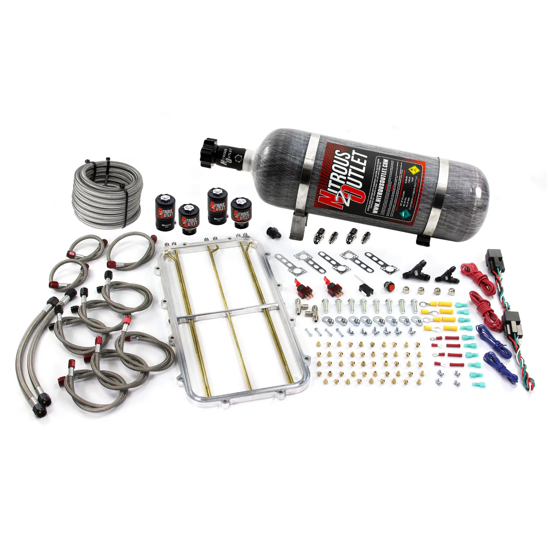 Holley Hi Ram Dual Stage Nitrous Spacer Plate System [400HP] – Nitrous ...
