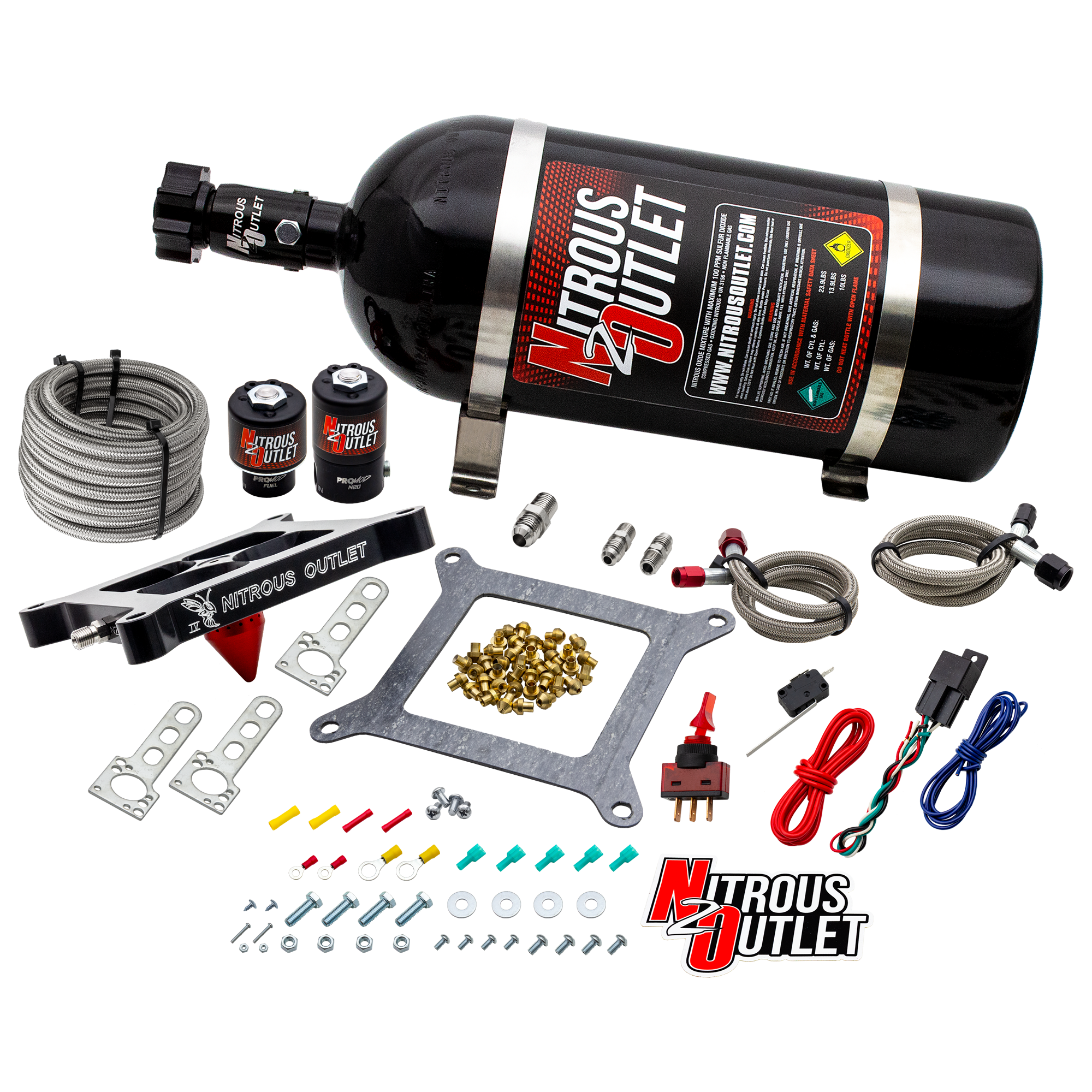 Stinger 4 Standard Wet 4150 Nitrous Plate System – Nitrous Outlet