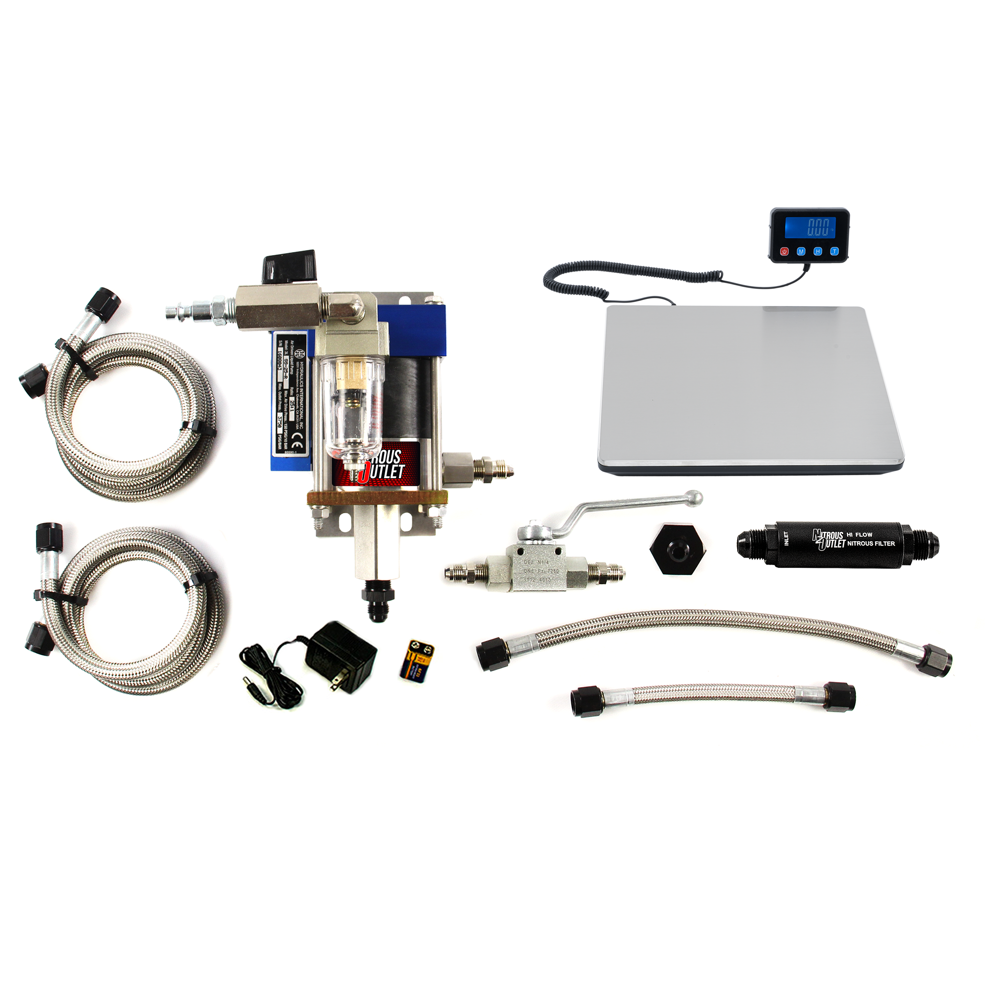 Nitrous Bottle Refill Kit with Pump, Filter, and Scale – Nitrous Outlet