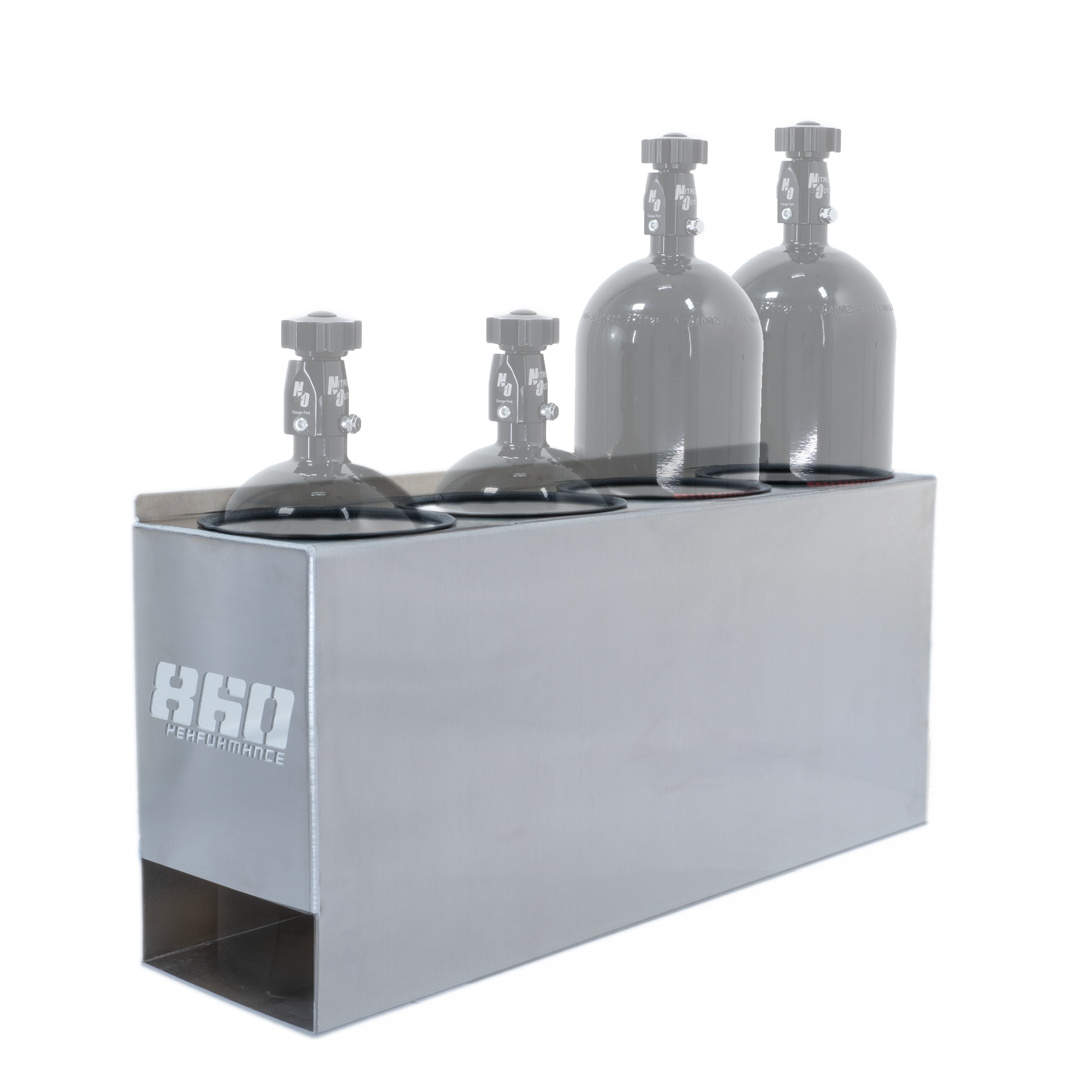 860 Performance Raw Finish 10lb & 15lb Bottle Rack - 4 Bottles ...