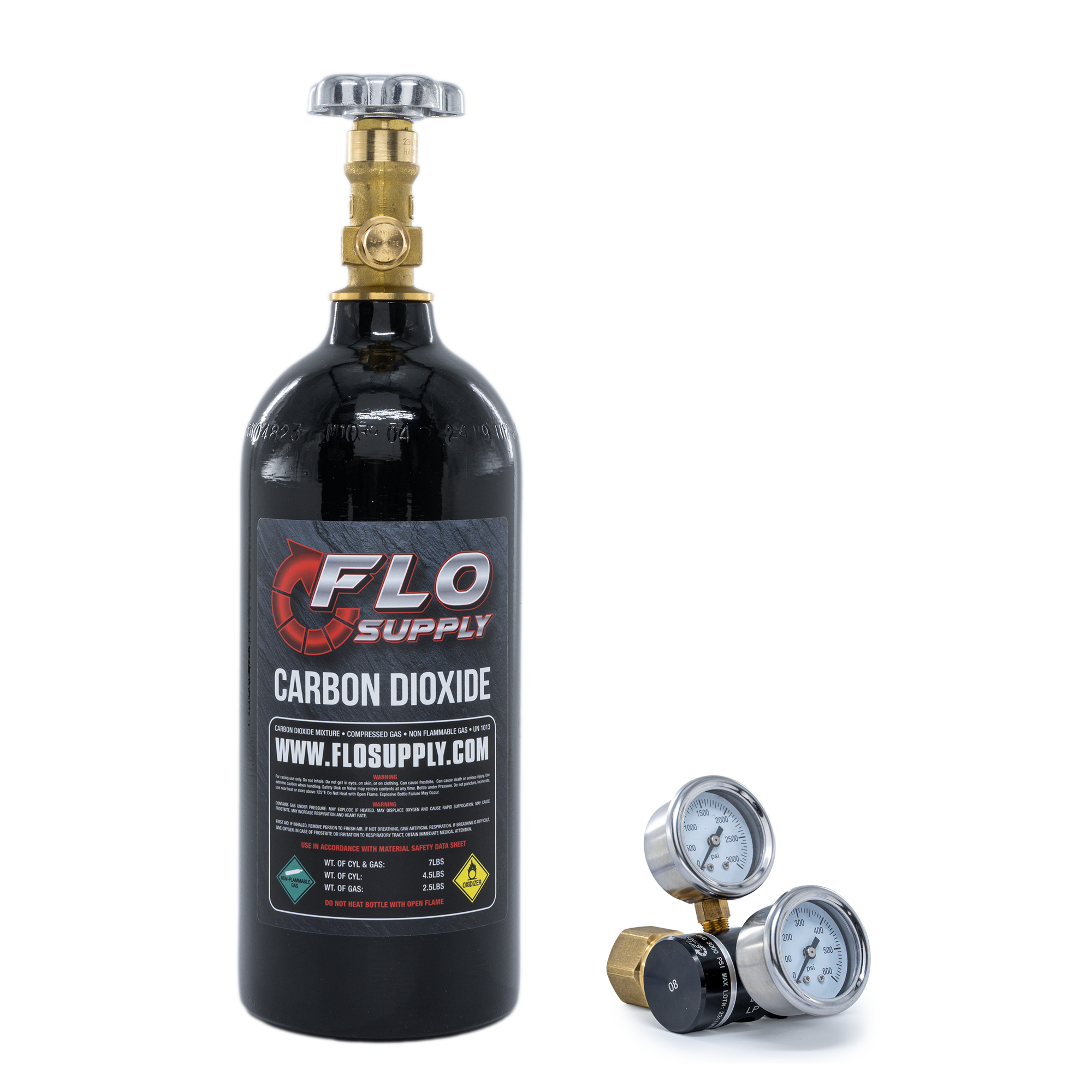 2.5lb C02 Bottle & Regulator Bundle – Nitrous Outlet