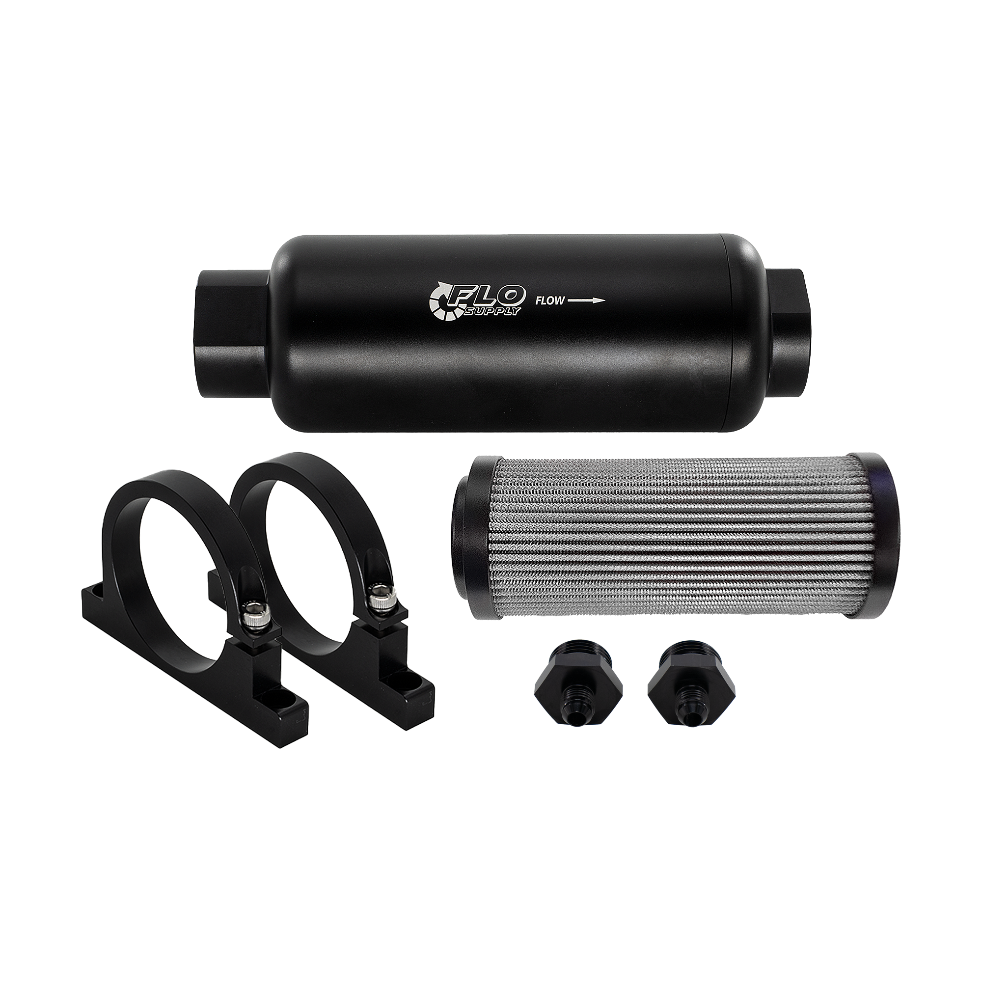 Inline Fuel Filter Kit - Housing With (6AN, 8AN, 10AN, or 12AN) Male F ...