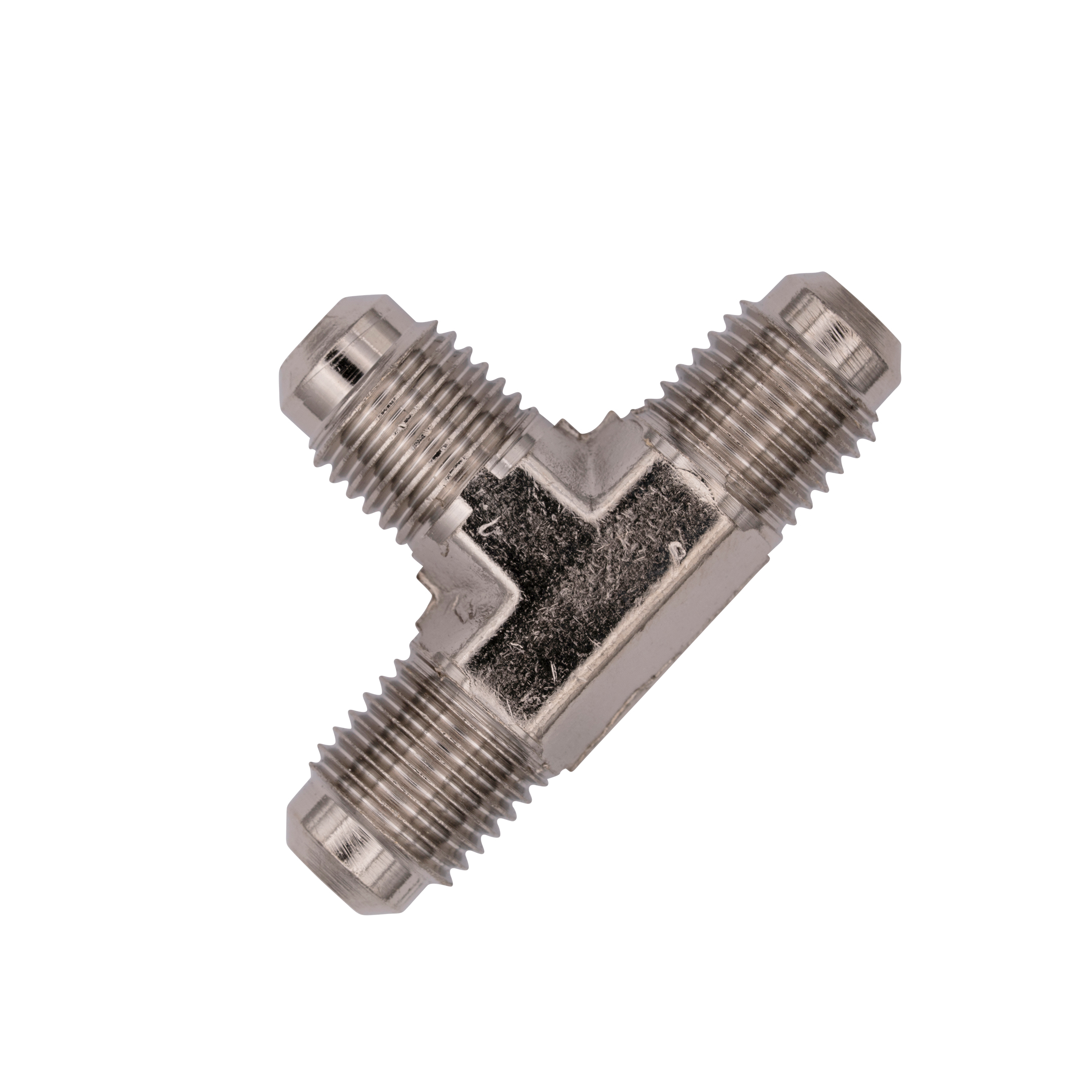 4AN x 4AN x 4AN Tee Fitting - Male/Male/Male – Nitrous Outlet