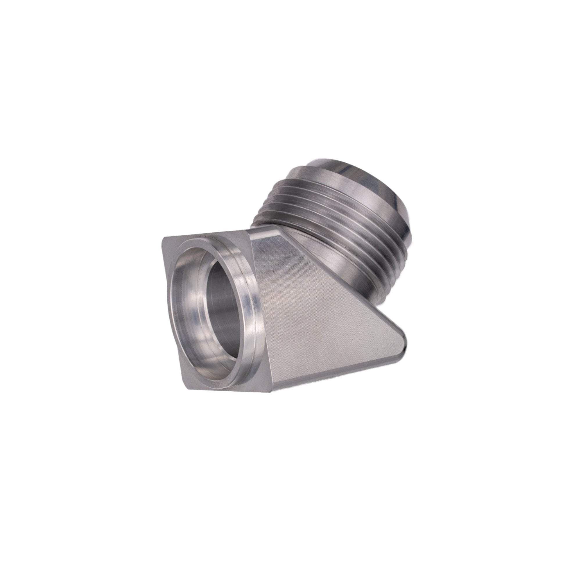 16AN 45 Degree Weld On Aluminum Bung - 1" Weld In Tube Insert – Nitrous ...