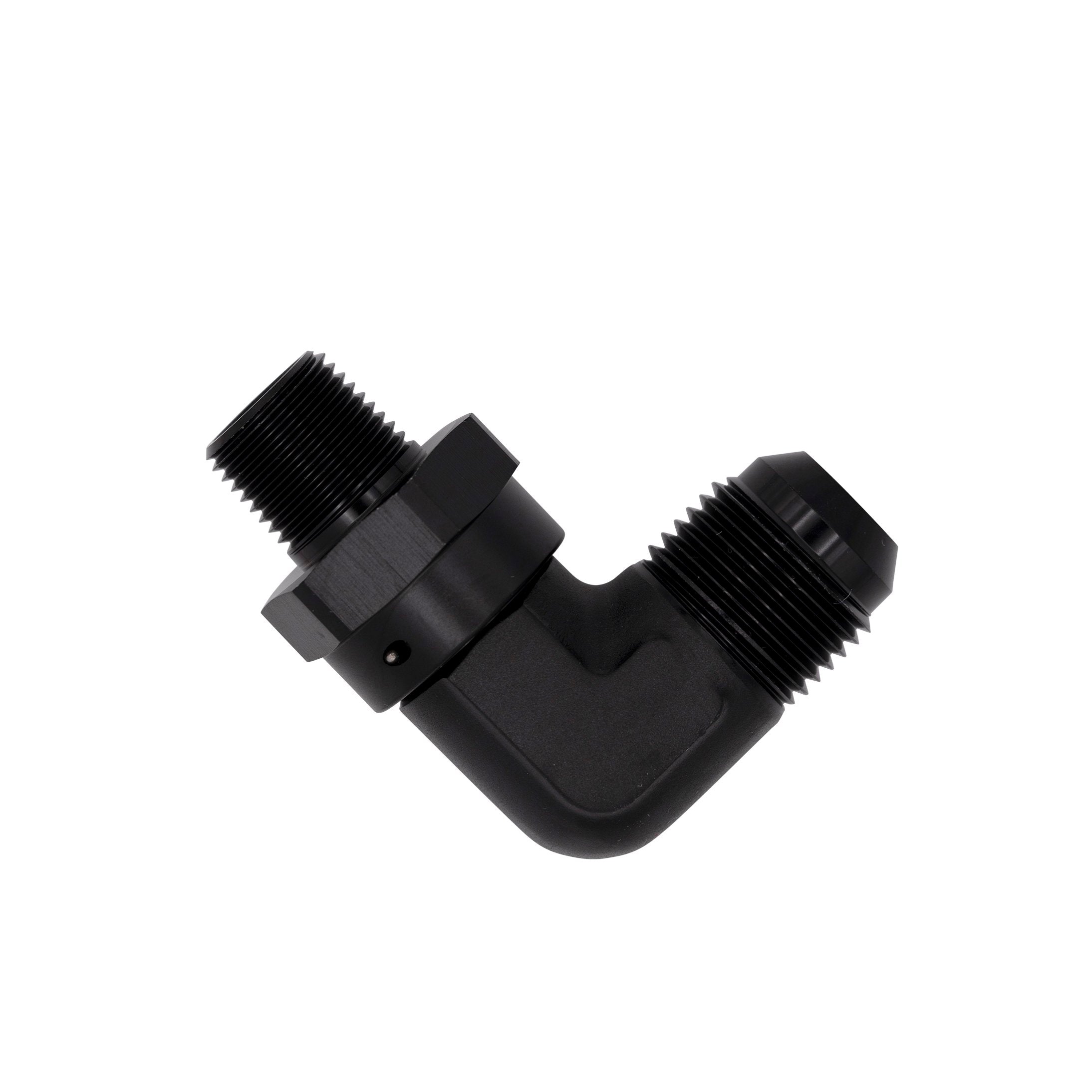 NPT 90 Degree Male To AN Male Swivel Adapter – Nitrous Outlet