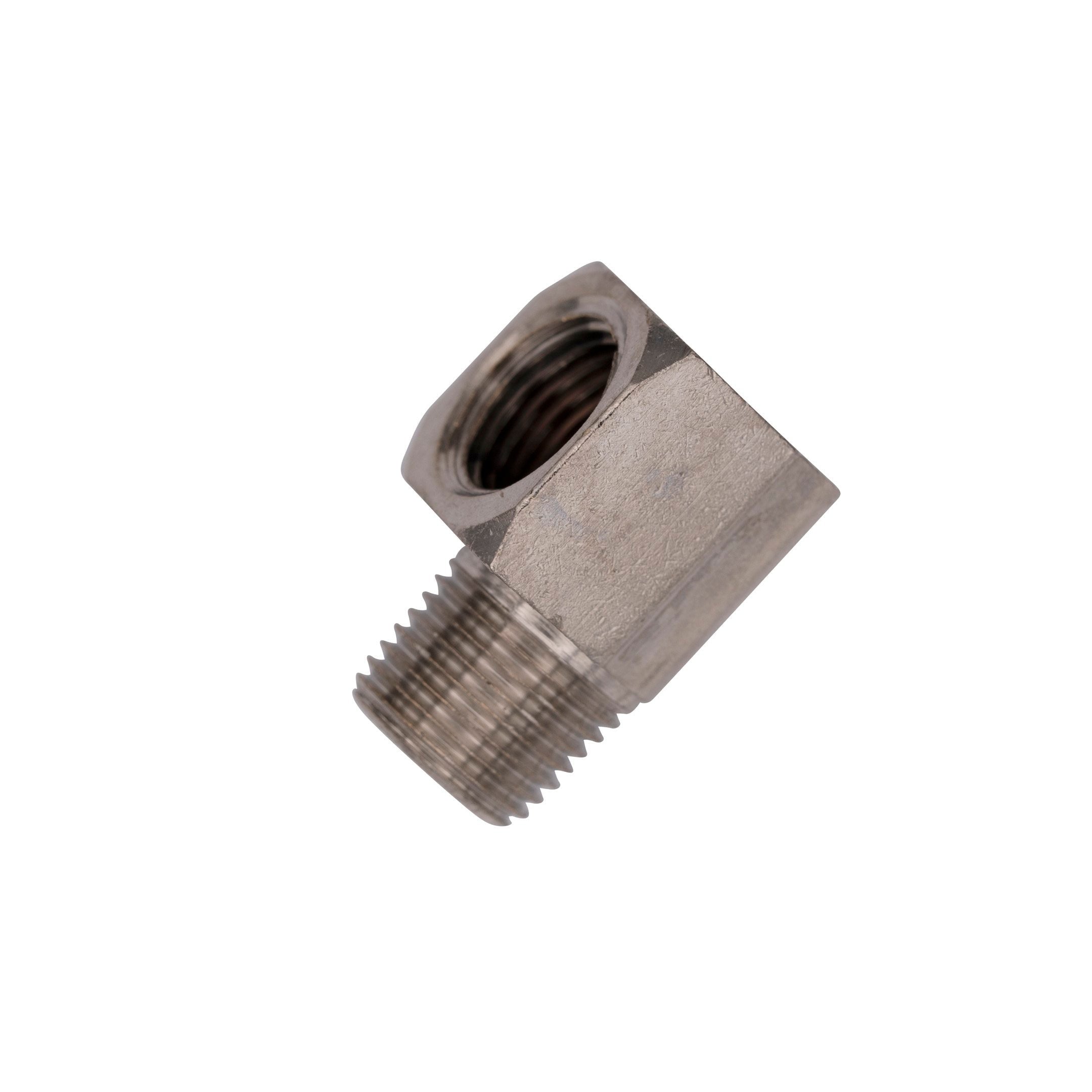 1/8" NPT x 1/8" NPT 90 Degree Fitting - Male/Female – Nitrous Outlet